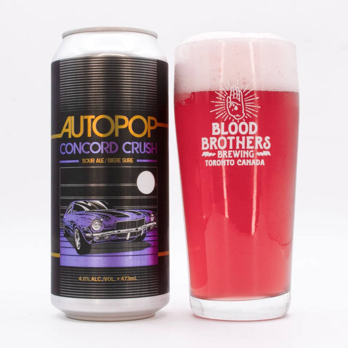 Blood Brothers - Autopop Concorde Krush - 4% Grape Soda Sour - 473ml C ...