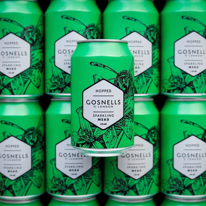 Gosnells of London - Hopped Mead - 4% Sparkling Mead - 330ml Can – The ...