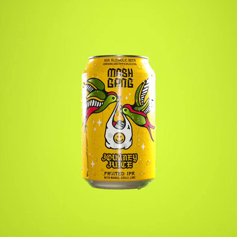 Mash Gang - Journey Juice - Alcohol Free Fruited IPA - 330ml Can – The ...