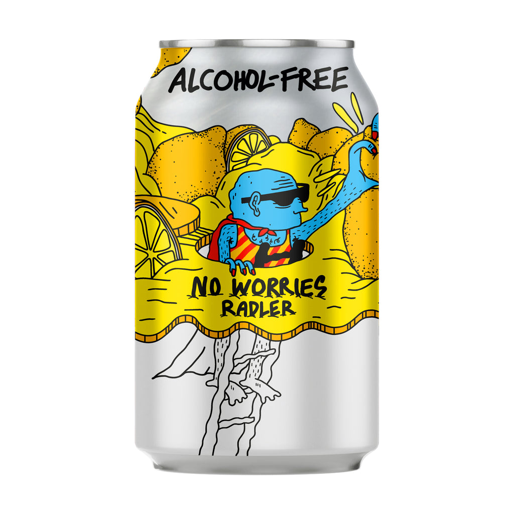 Lervig - No Worries Radler - Alcohol Free Lemon Radler - 330ml Can ...