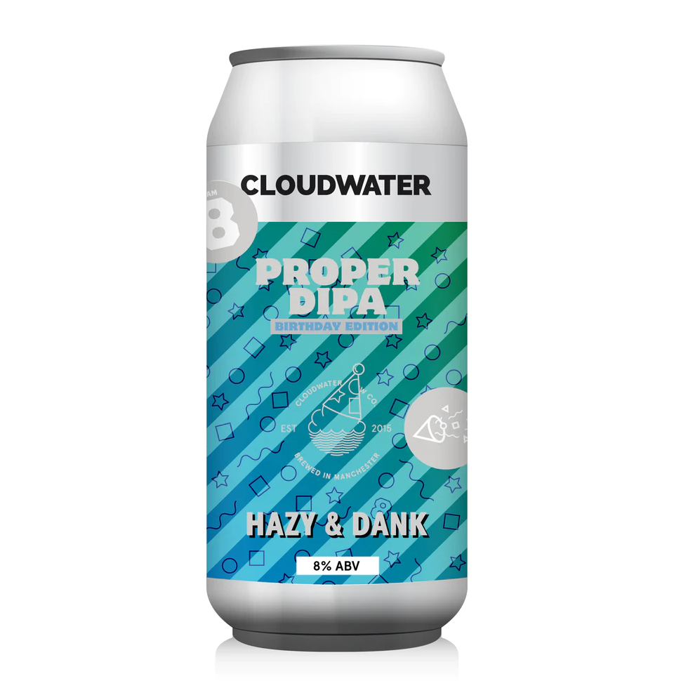 Cloudwater - Proper DIPA - 8% Mosaic Citra Idaho 7 DIPA - 440ml Can ...